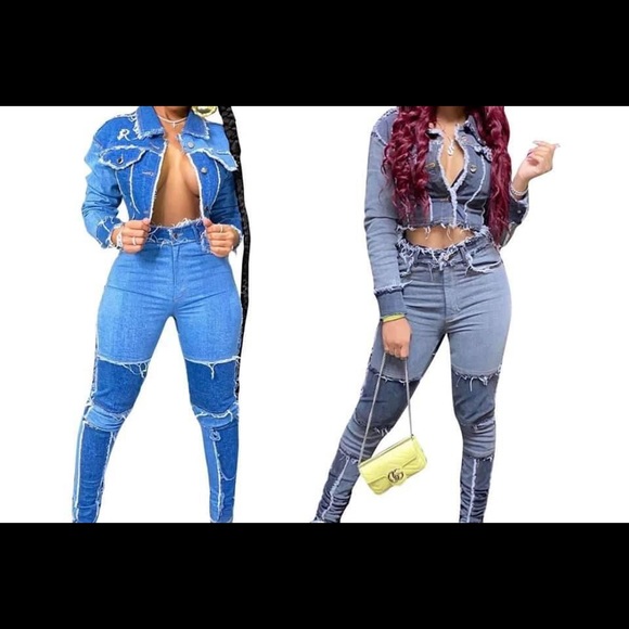 Other | Bad Bish Denim Two Piece | Poshmark